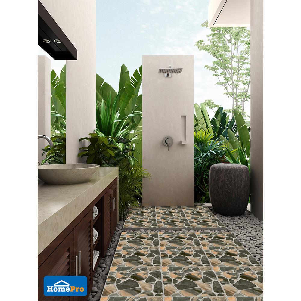 FLOOR TILE 16x16” DURAGRES BLACKBERN BROWN A 1M2