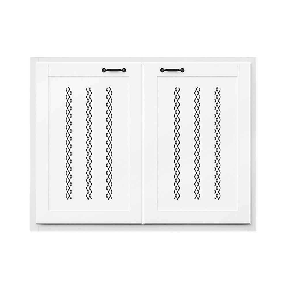 DOUBLE CABINET DOOR CABIN FERRARA 83X64.70CM WHITE SAND