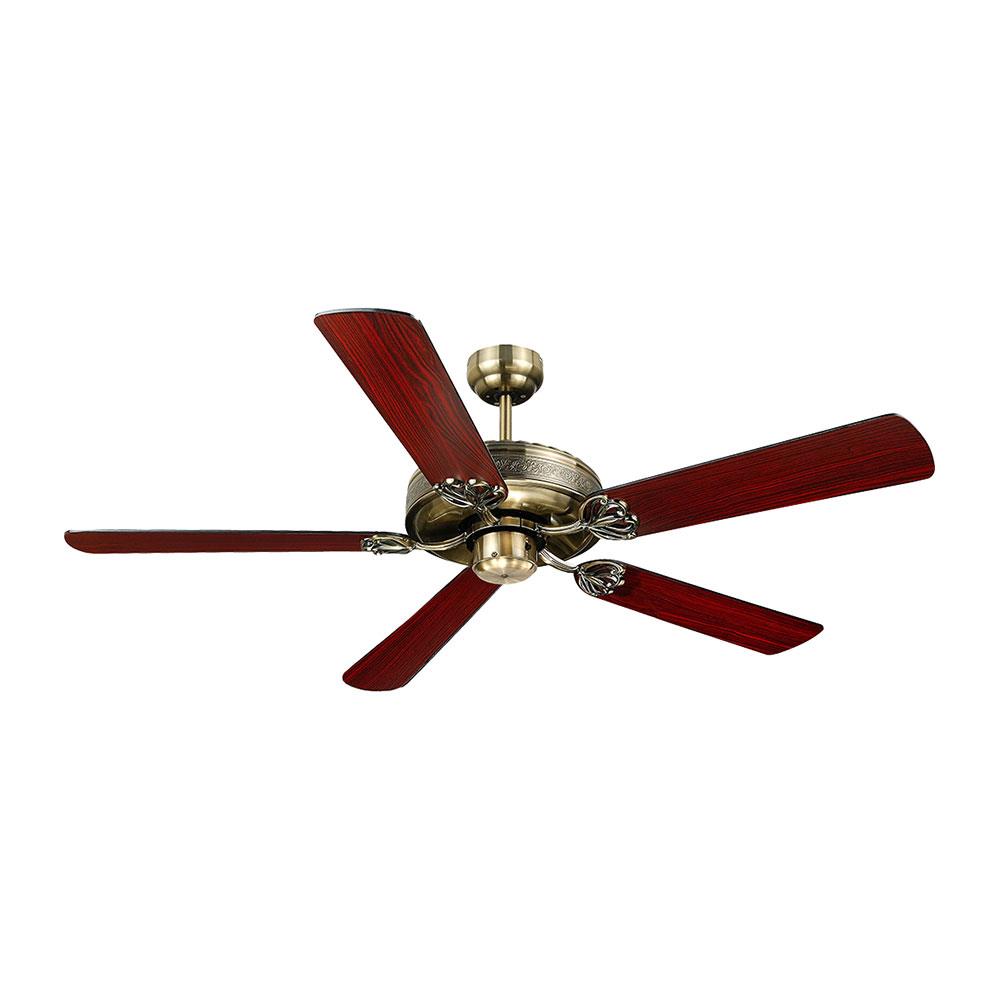 CEILING FAN CARINI 552-AB BROWN/ANTIQUE BRASS 52IN 5-BLADE