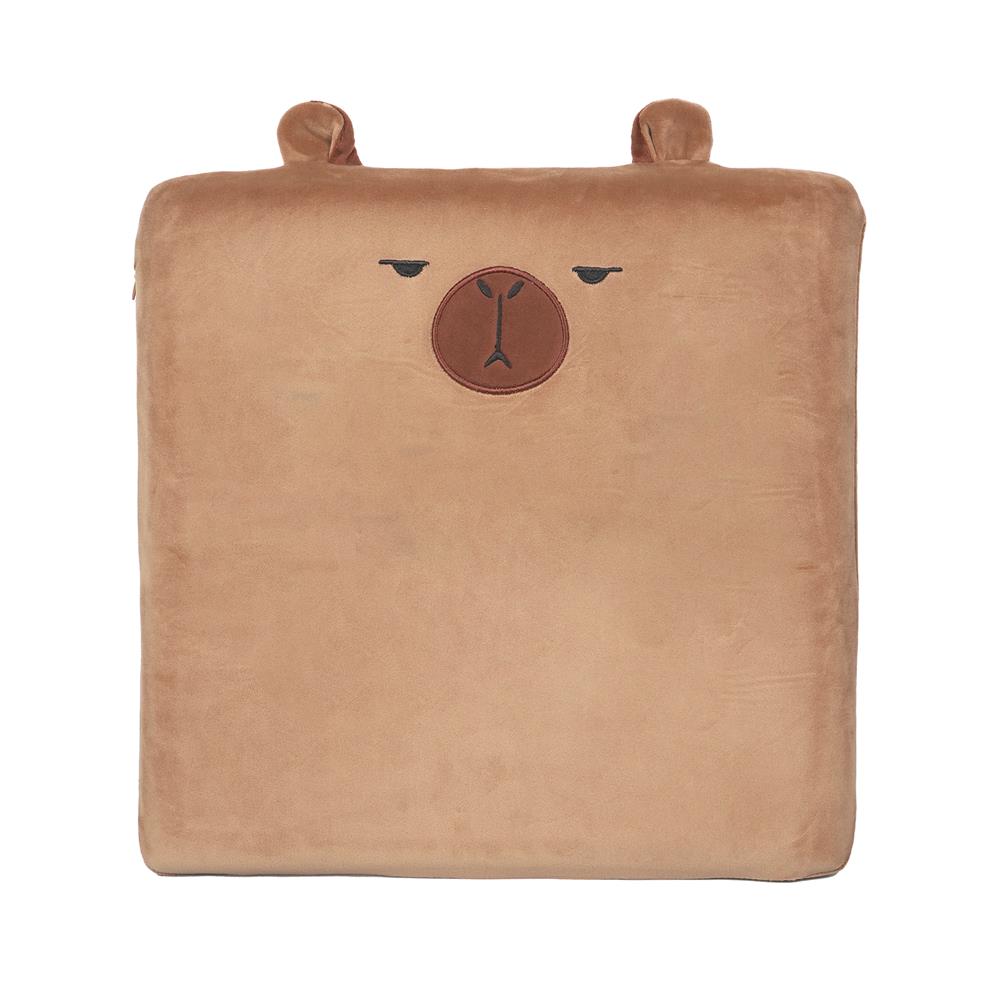 เบาะรองนั่ง HOME LIVING STYLE G-CAPYBARA 16X16 นิ้ว สีน้ำตาล