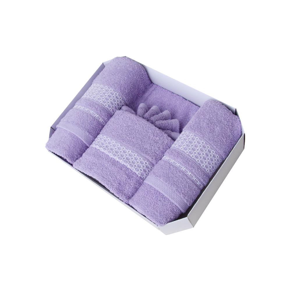 ผ้าขนหนู GIFT SET FROLINA HAPPINESS ETERNITY สี VIOLET