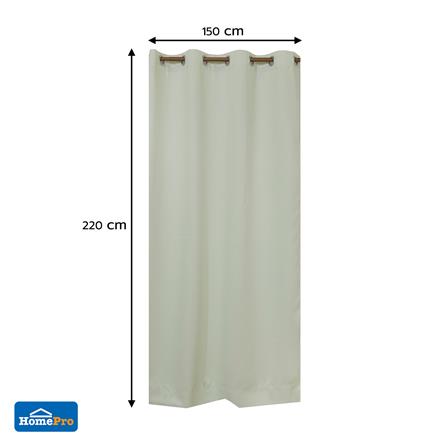 ผ้าม่าน EYELET HOME LIVING CARRY UV 150X220 ซม. สีเขียว