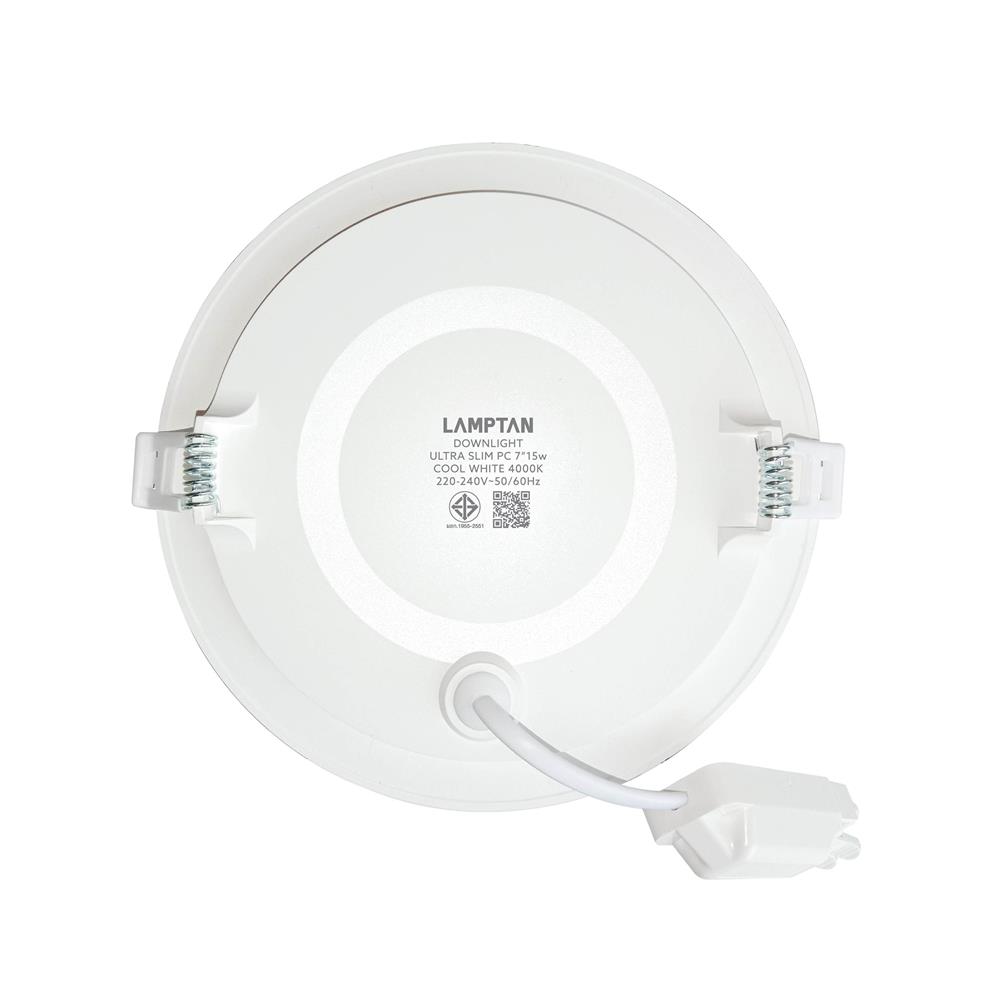 ดาวน์ไลท์ LED LAMPTAN ULTRA SLIM PC 8 นิ้ว 15 วัตต์ COOL WHITE สีขาว